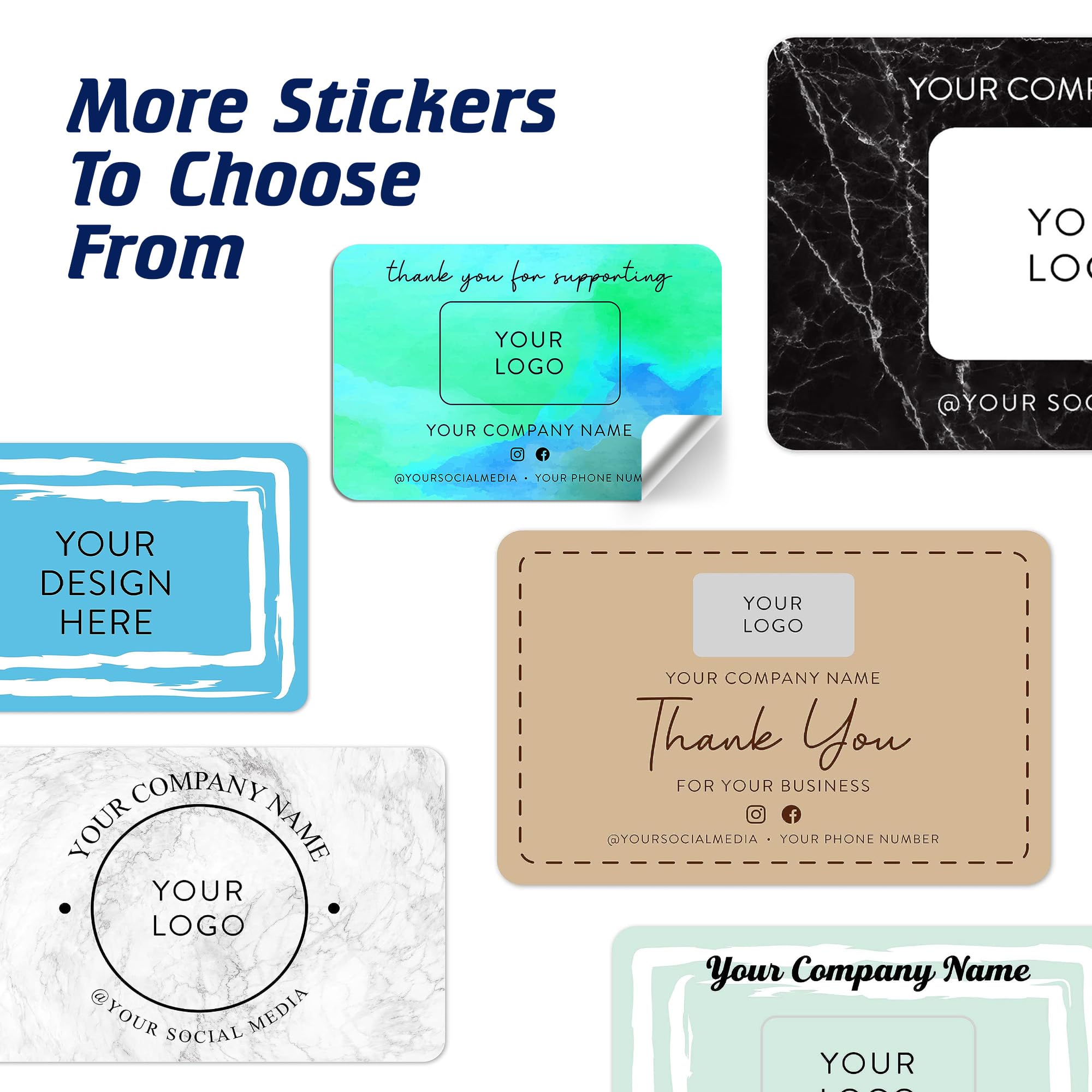 100 Rectangle Square Custom Vinyl Stickers - Label Stickers for Small Business Logo - Personalized Logo Labels for Handmade, Packaging, Bottle, Jars, Candle, Brand Stickers (Apple Green, 3x2)