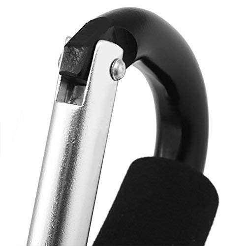 2 PCS Strong Stroller Hooks for Bags, Car Headrest Hook, Grocery Bag Hooks Large Carabiner Heavy-Duty Clip Hook for Groceries, Dog Leashes, Purses - 5.5"