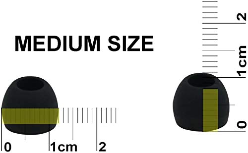 12pcs (ALL-B) 4S / 4M / 4L Replacement Ear Adapters Earbuds Ear Tips Set Compatible with Sol Republic AMPS, AMPS HD, Jax, Shadow and Relays Sport Wireless In-Ear Earphones