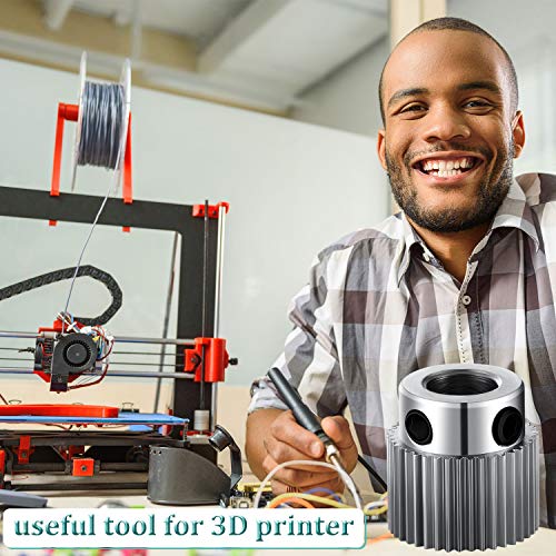 15 Pieces Extruder Wheel Gear 3D Printer Parts Drive 36 Teeth Gear Stainless Steel Extruder Gear Compatible with CR-10, CR-10S, S4, S5, Ender 3, Ender 3 Pro