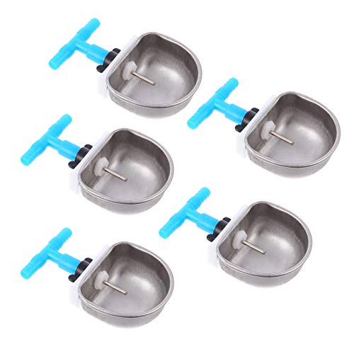 balacoo 5pcs Food and Water Bowl for Rabbit Cage Dispenser Waterer for Small Pet Bunny Ferret Hamster Guinea Pig Chinchilla