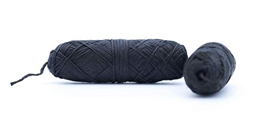 2 Refill Pack LILU Organic Vegan Bamboo Charcoal Dental Floss Refills | with Tea Tree and Peppermint Essential Oils | 2 X 100ft 33m Naturally Waxed | Eco-Friendly Zero Waste