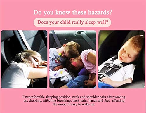 2Pack Boy and Girl Head Support for Car Seats,Ajustable Comfortable Pillow for Baby Child Tolddler Infant Pink and Grey