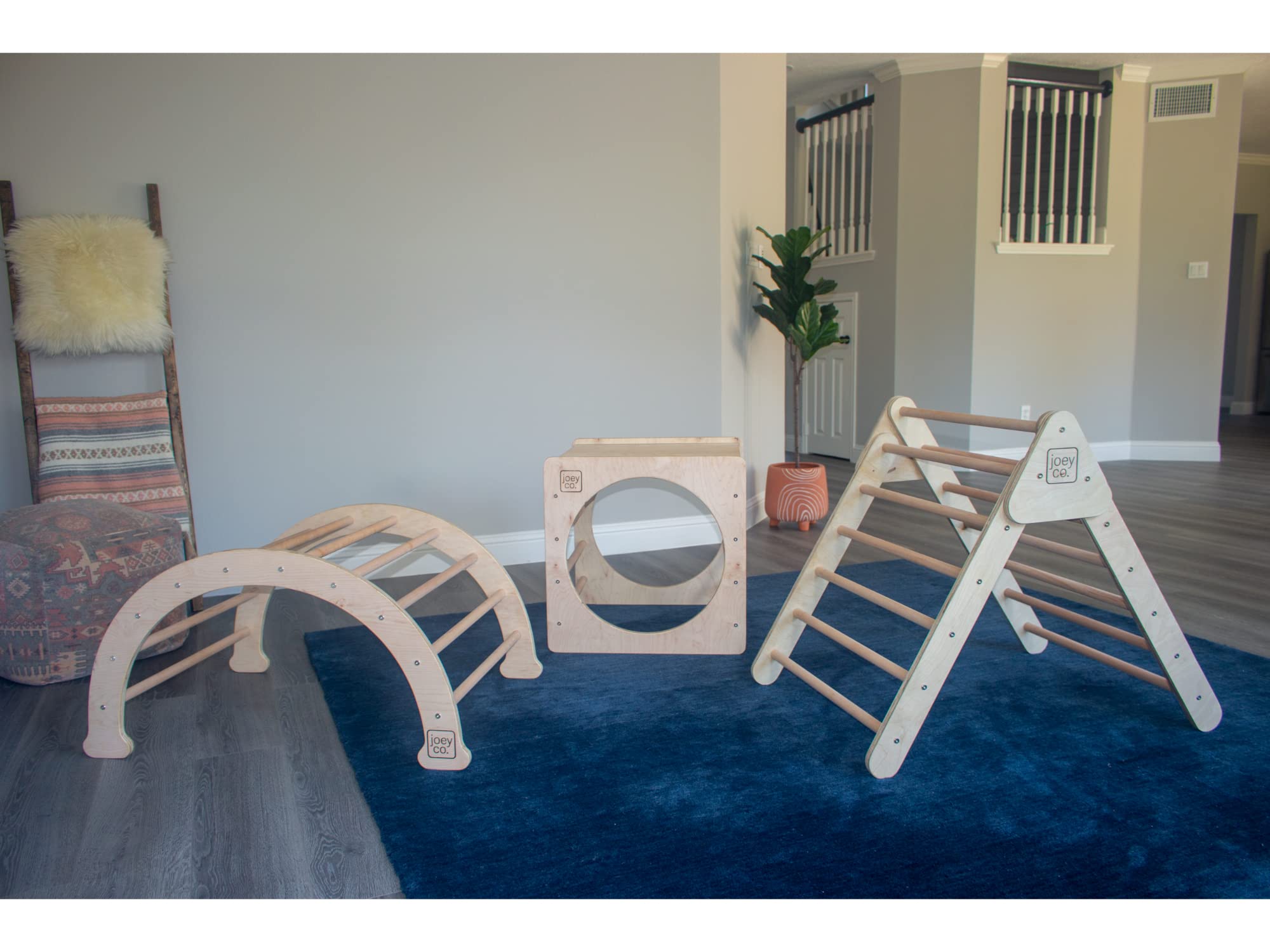 Joey CO. Montessori Climbing Triangle, Montessori Style Indoor Play Gym for Children, CPSIA Tested Waldorf Triangle for Toddlers and Kids
