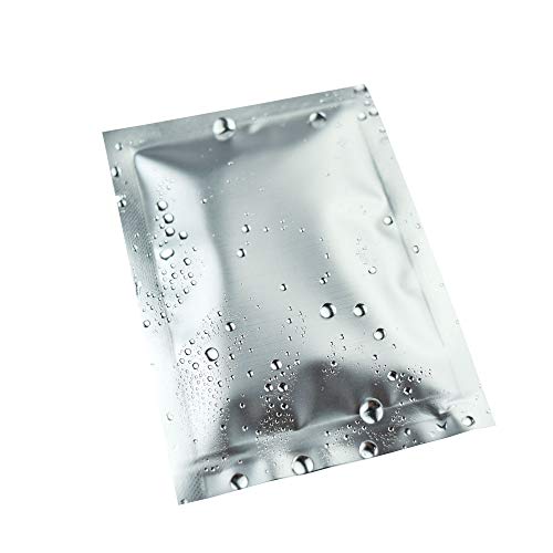 200PCS Matte Silver Metallic Foil Open Top Mylar Bags Perfect for Sample 6x9cm (2.3x3.5")