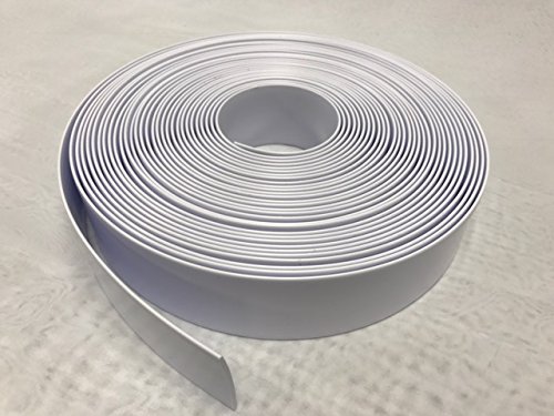 2" Wide x 200' Roll Vinyl Strap for Patio Chairs, Lawn Furniture, and Deck Chairs, Make Your Own Replacement Straps, (201 White)