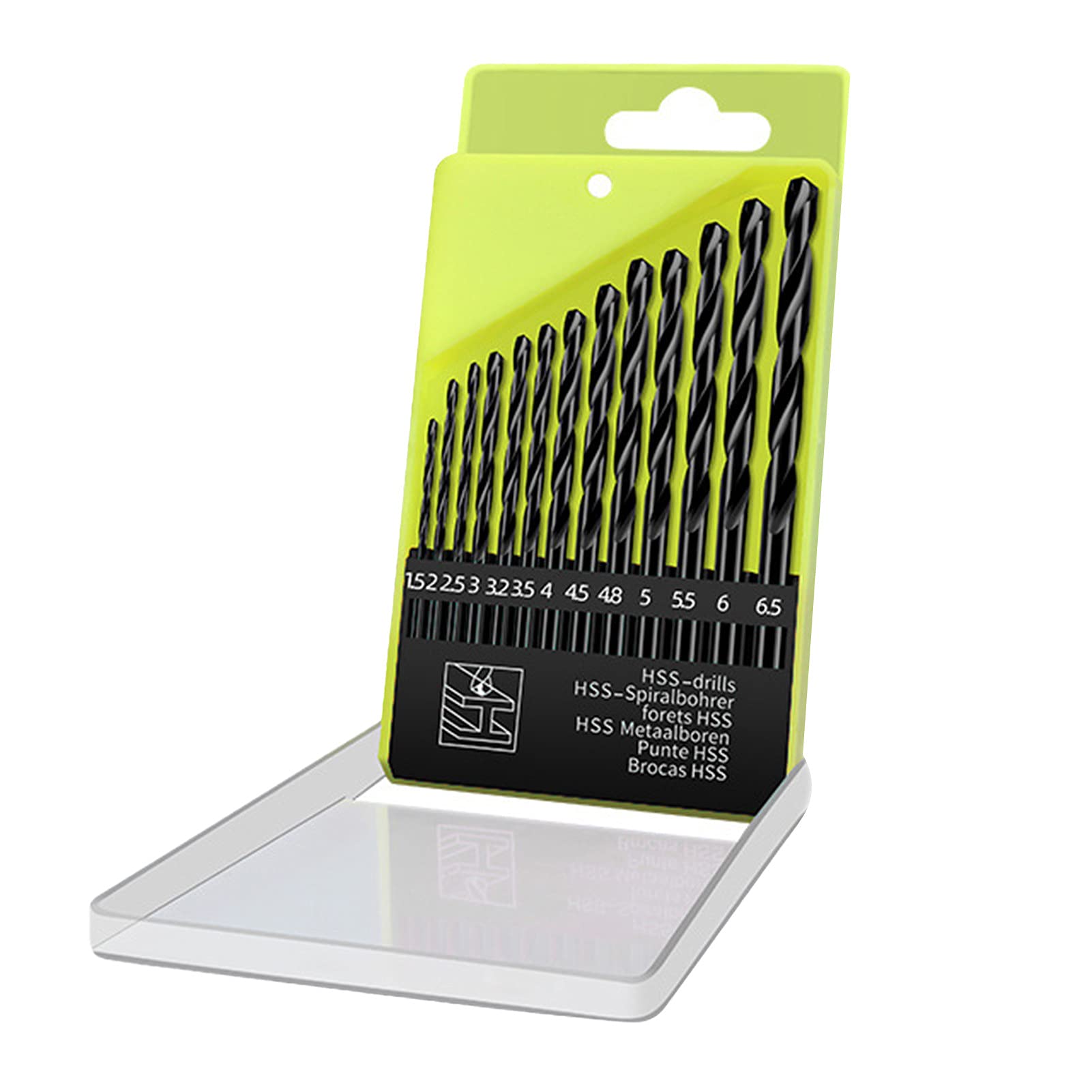 10Pcs/13Pcs M35 Twist Drill Bit Sturdy Fast Chip Removal U-shaped Spiral Groove Round Shank Twist Drilling Bits for Woodworking - Professional13pcs