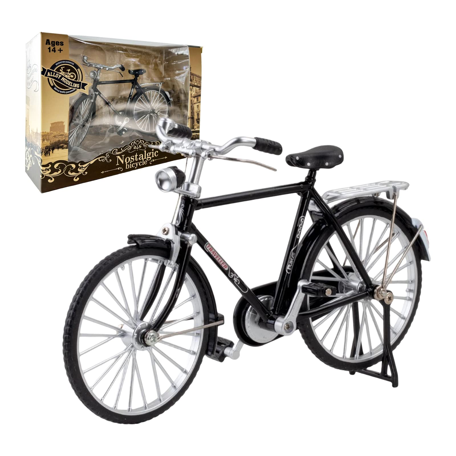 1:10 Retro Bicycles, Alloy Mini Bicycles, Miniature Bicycle Models, Finger Bicycles, Suitable for Collection and Bookshelf Display, from Daughter/Son
