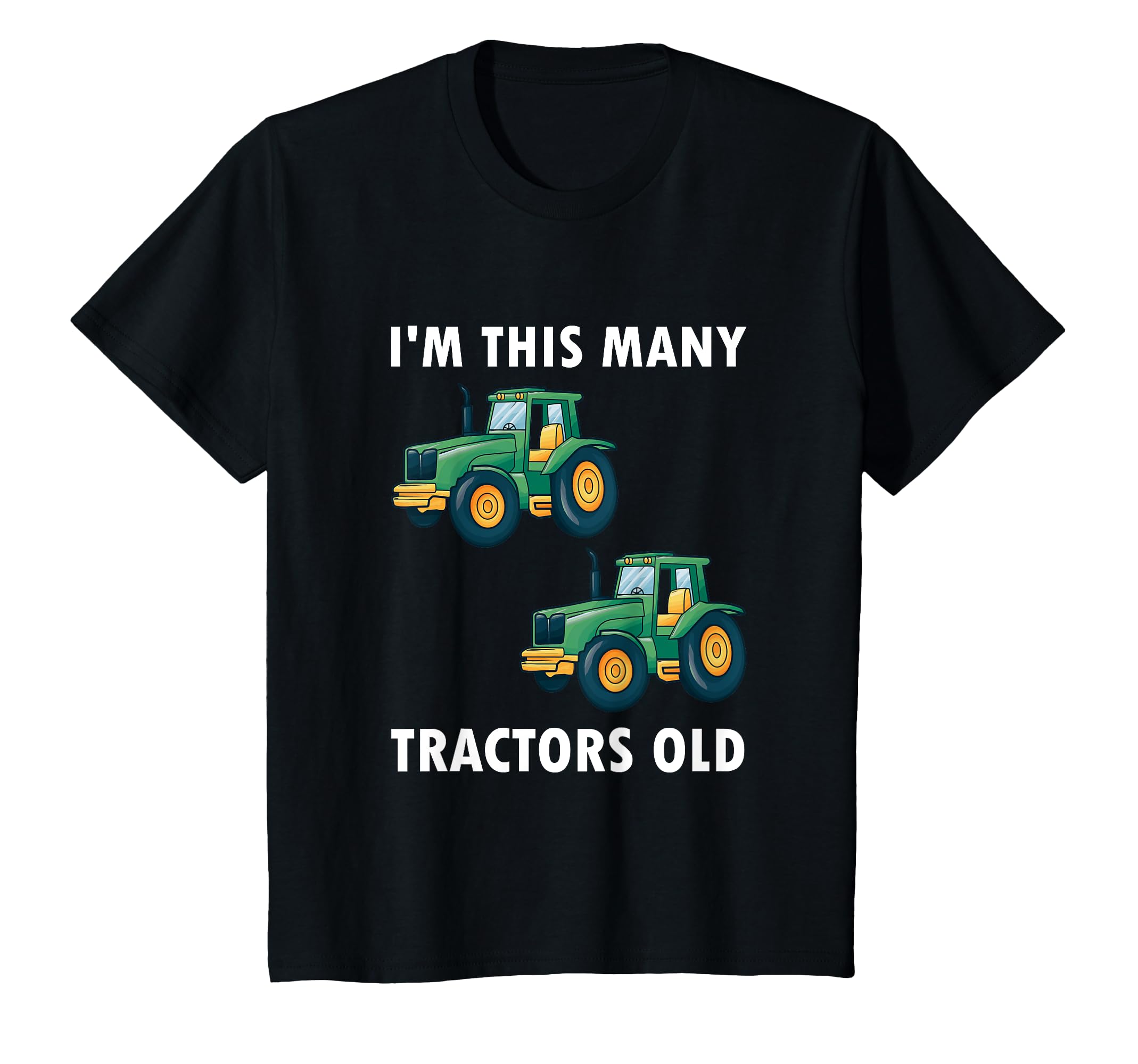 2 Years Old Boy Tractors Old 2nd Birthday Kids T-Shirt