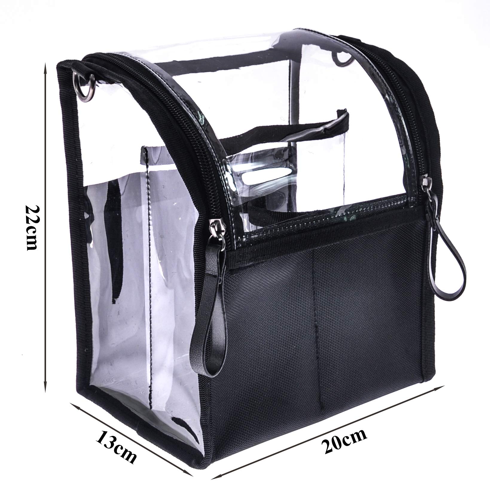 Jula Vance Trave Medium Makeup Brush Buddy Makeup Brush Holder Bag Cosmetic Kits Beauty Accessories Storage Organizer Bag with 4 Dividers & Shoulder Straps