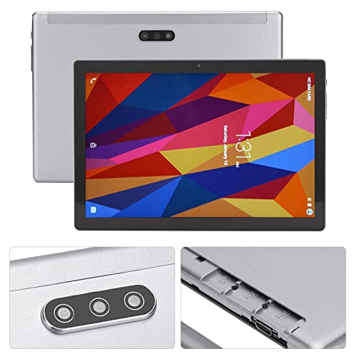 10.1 Inch Tablet, Dual Cameras IPS Tablet MT6592 8 Core CPU 6GB RAM 128GB ROM for Office (US Plug)