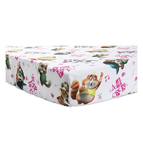 44 Cats 4 Piece Toddler Bedding Set - Includes Quilted Comforter, Fitted Sheet, Top Sheet, and Pillow Case, Pink (FFC102)