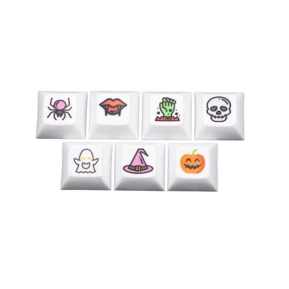 108 Key Mechanical Keyboard Dye Sub White Keycaps Love Animal Cartoon Food for MX Mechanical Gaming Keyboard (Color : Cartoon)