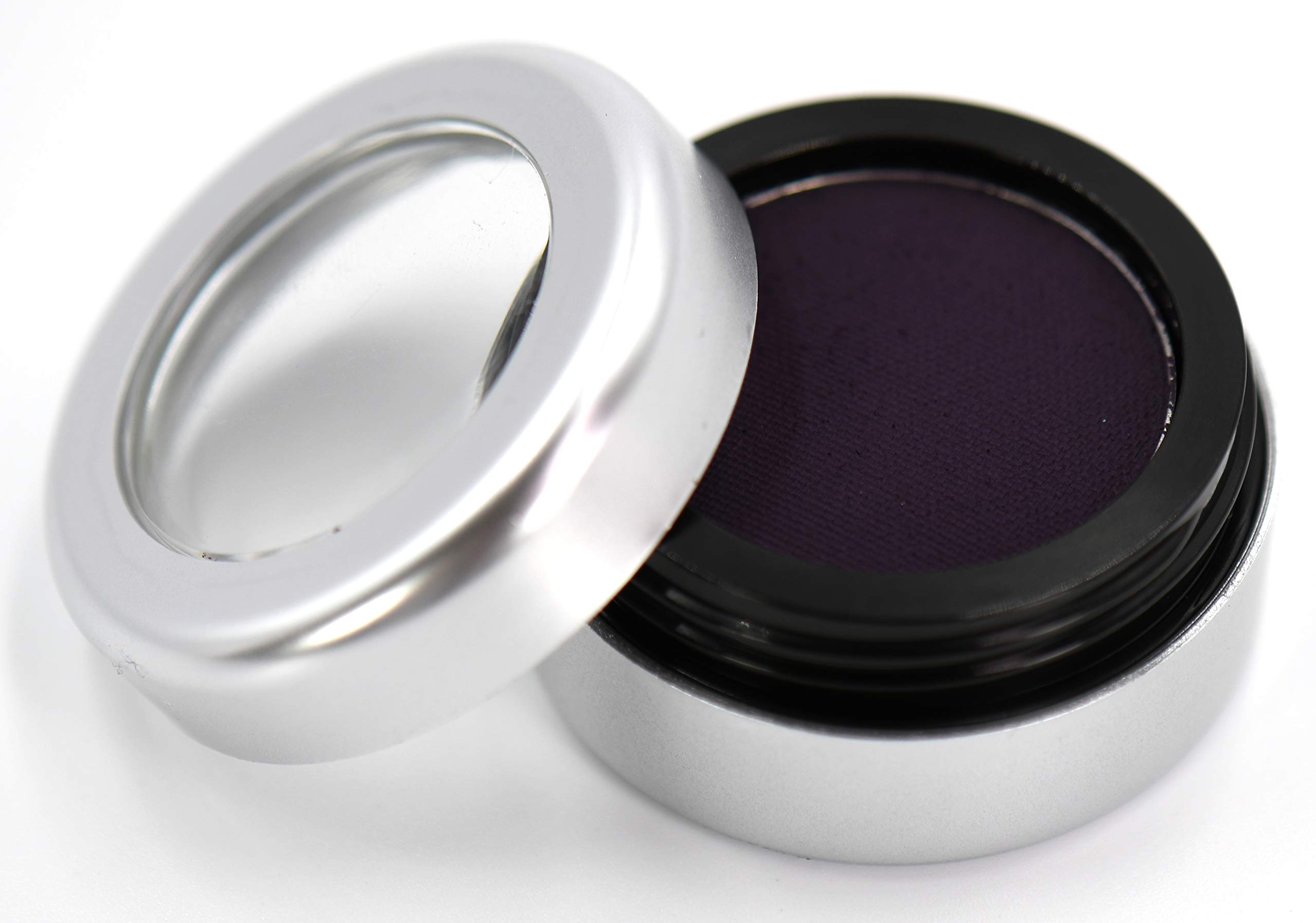 Pure Ziva Matte Violet Eggplant Satin Lavender Deep Purple Cake Eyeliner & Pressed Eyeshadow, Water Activated Powder; Gluten & Cruelty Free