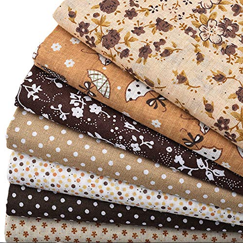 14pcs 19.6" x 19.6" Floral Printed top Cotton Fabric Bundle Squares Quilting Sewing Patchwork Cloths DIY Scrapbooking artcraft
