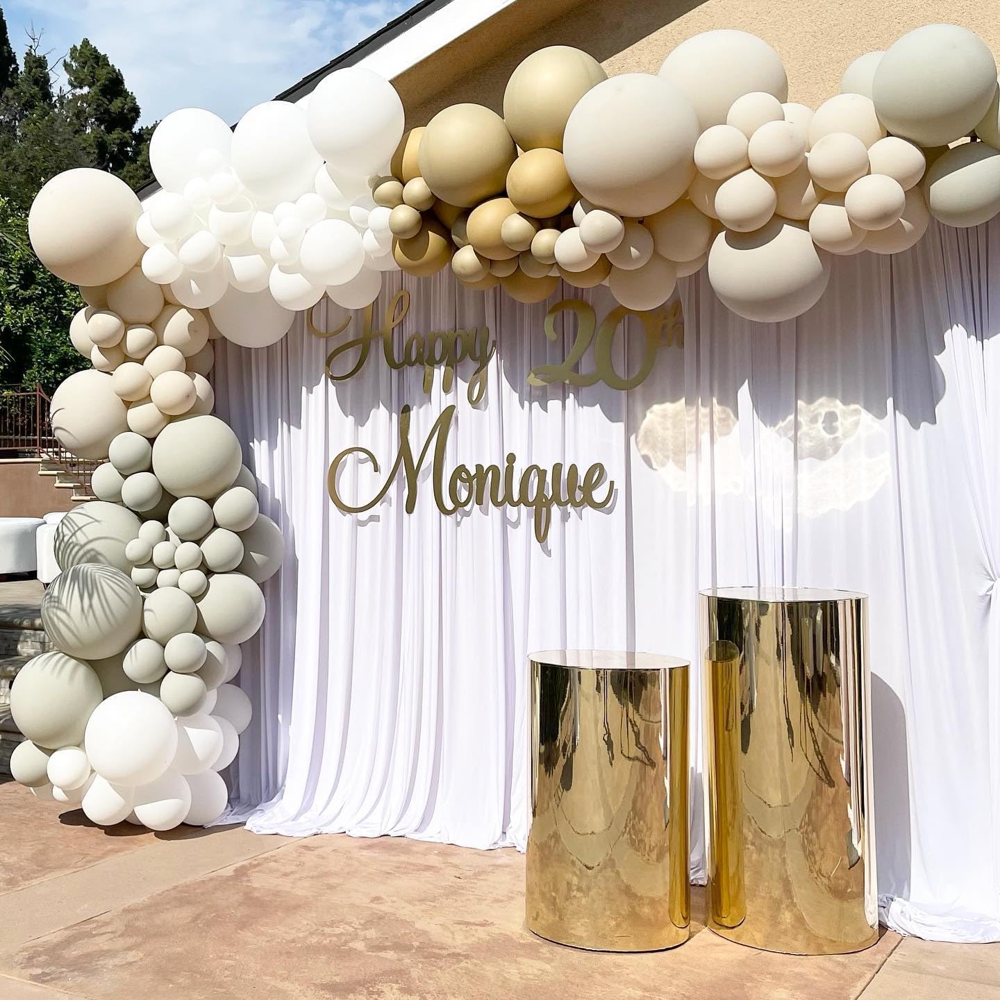 10ft x 10ft White Backdrop Curtains for Parties Thick White Backdrop Drape for Wedding Baby Shower 2 Panels 5ft x 10ft