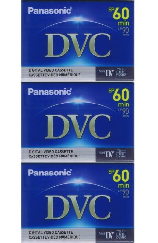 3 Mini DV MiniDV VIDEO TAPE CASSETTEs for JVC GR-DV 3
