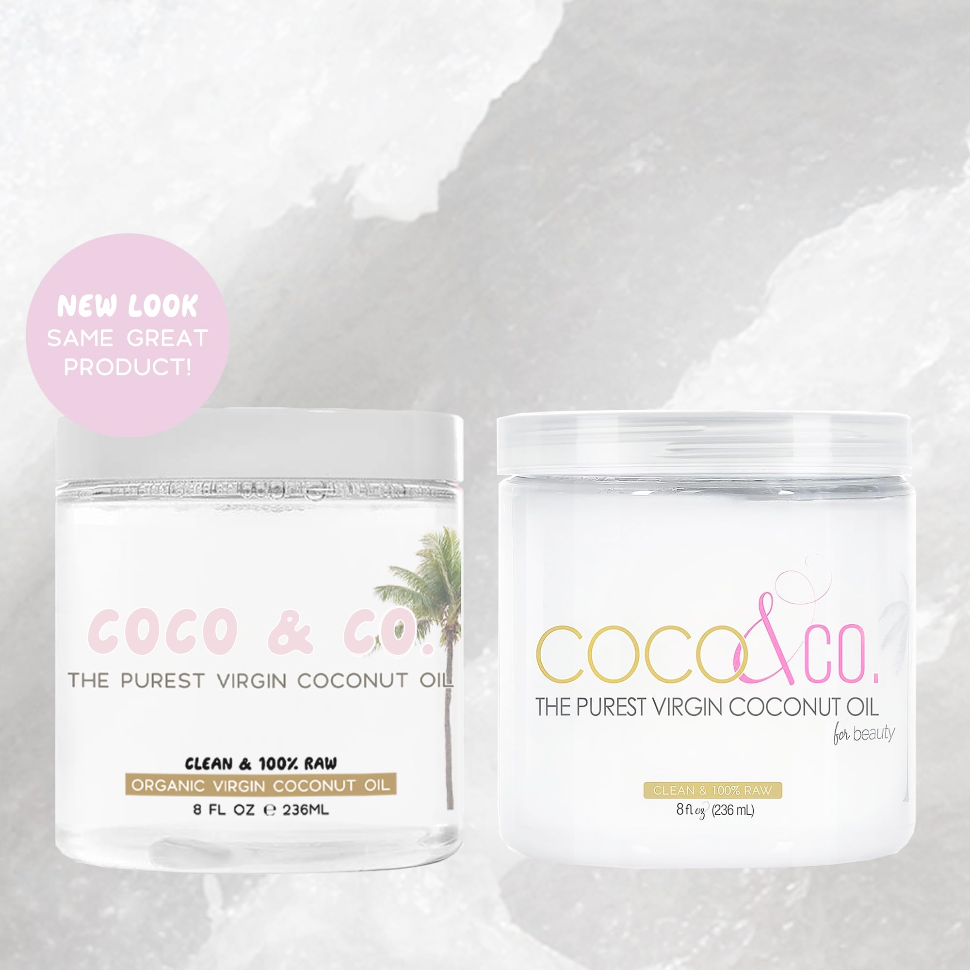 100% Raw Coconut Oil for Skin & Hair, Clean Beauty Grade, Pure and Organic Extra Virgin by COCO & CO. 8 Fl Oz (Pack of 1)