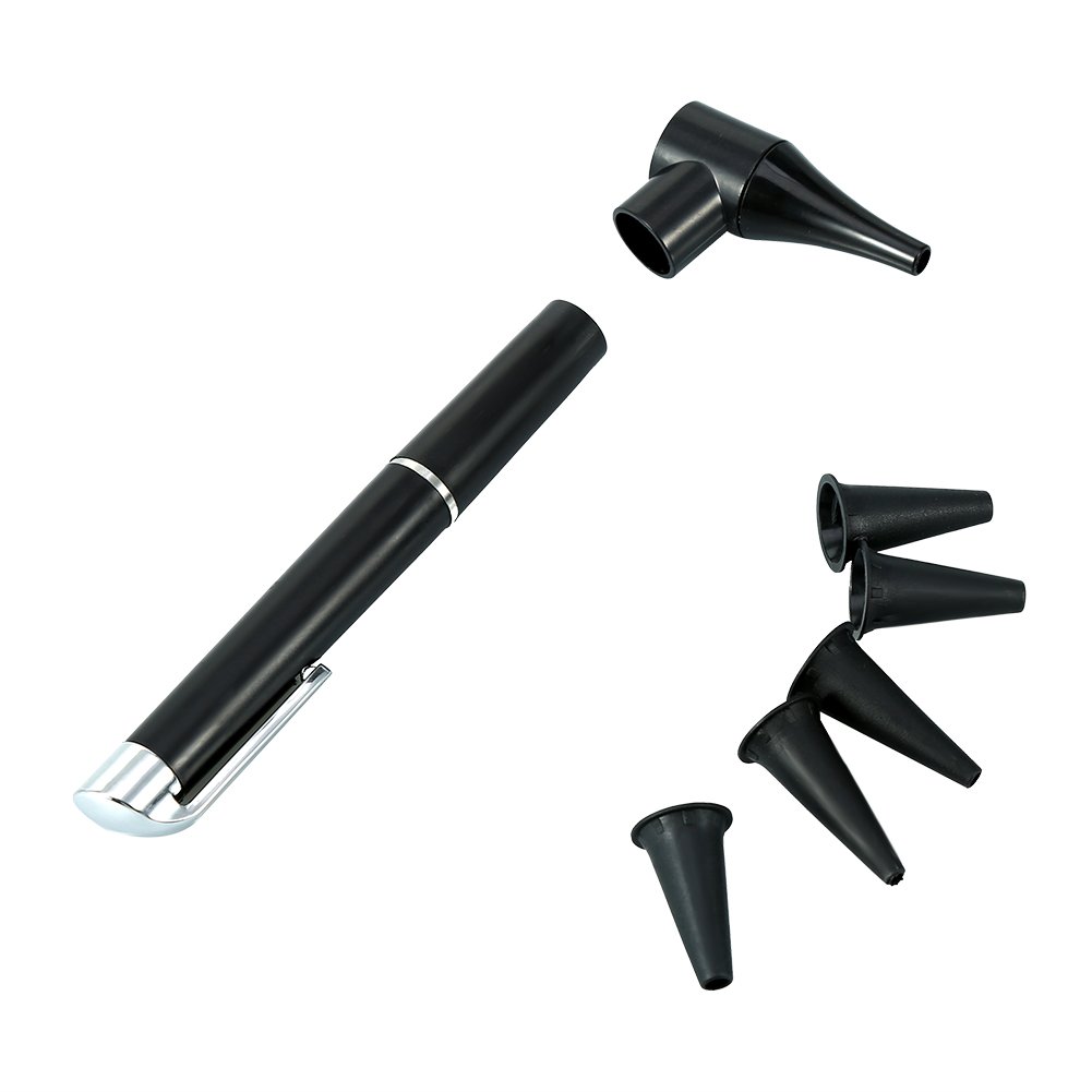 with 5 Heads Clinical Penlight, Medical Ear Penlight, Portable for Doctor Different Sizes Nurses Home Use
