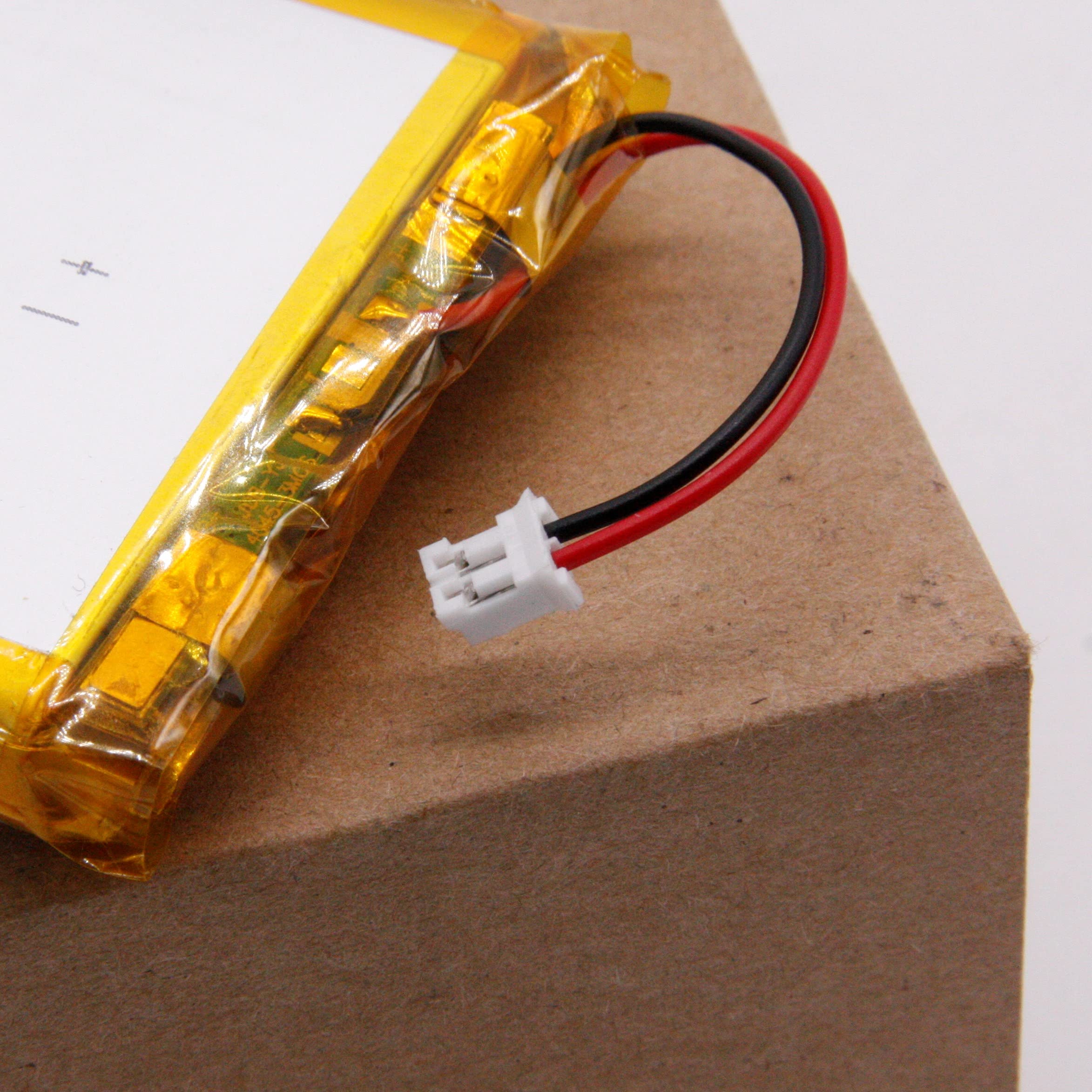 CaoDuRen MSDS Verified Part Number: 402020, Rechargeable 3.7V 120mAh Li Lipo Lithium Polymer Ion Battery Pack with 2 Pin 2.0mm JST Connector