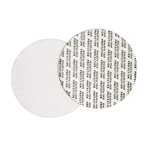 100 PCS (Diameter 1inch) Self Adhesive Pressure Sensitive Gasket Press Seal Cap Liners Foam Seal Safety Tamper Seals Aluminum Foil Gasket Waterproof Sealing Film for Jar Bottle Vial Container