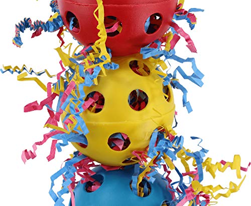 1088 Stuff Balls Bonka Bird Toys Shredding Colorful Parrot African Grey Amazon Quaker Budgie Finch