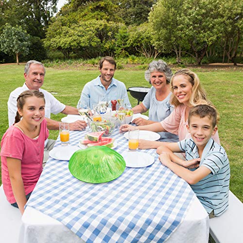 120 Pieces Reusable Food Storage Covers Elastic Colorful Bowl Covers Dish Plate Plastic Covers for Family Outdoor Picnic