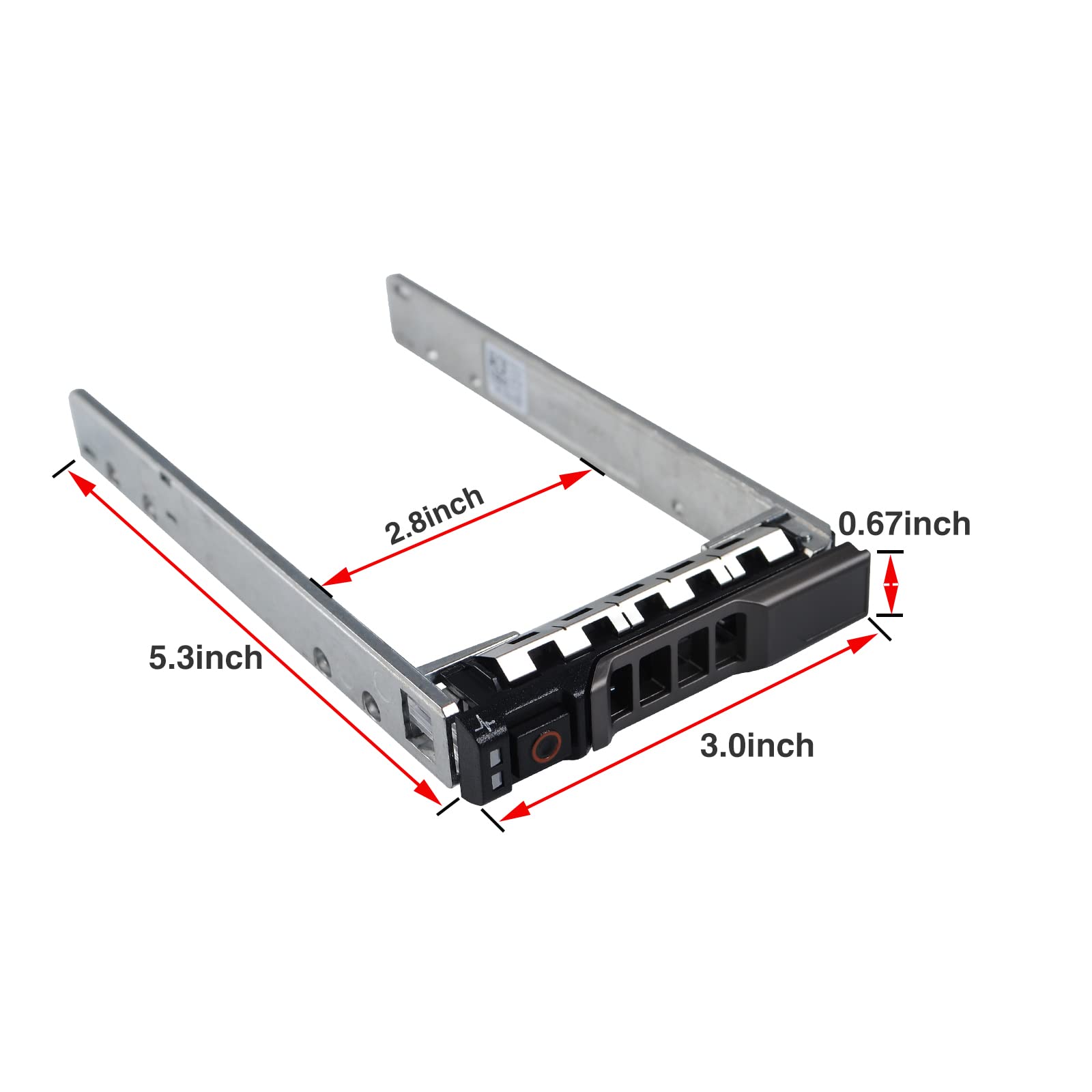 2.5" SAS SATA Hard Drive Tray Caddy Compatible with Dell G176J PowerEdge R610 T610 R620 R710 T710 R720 R815 R820
