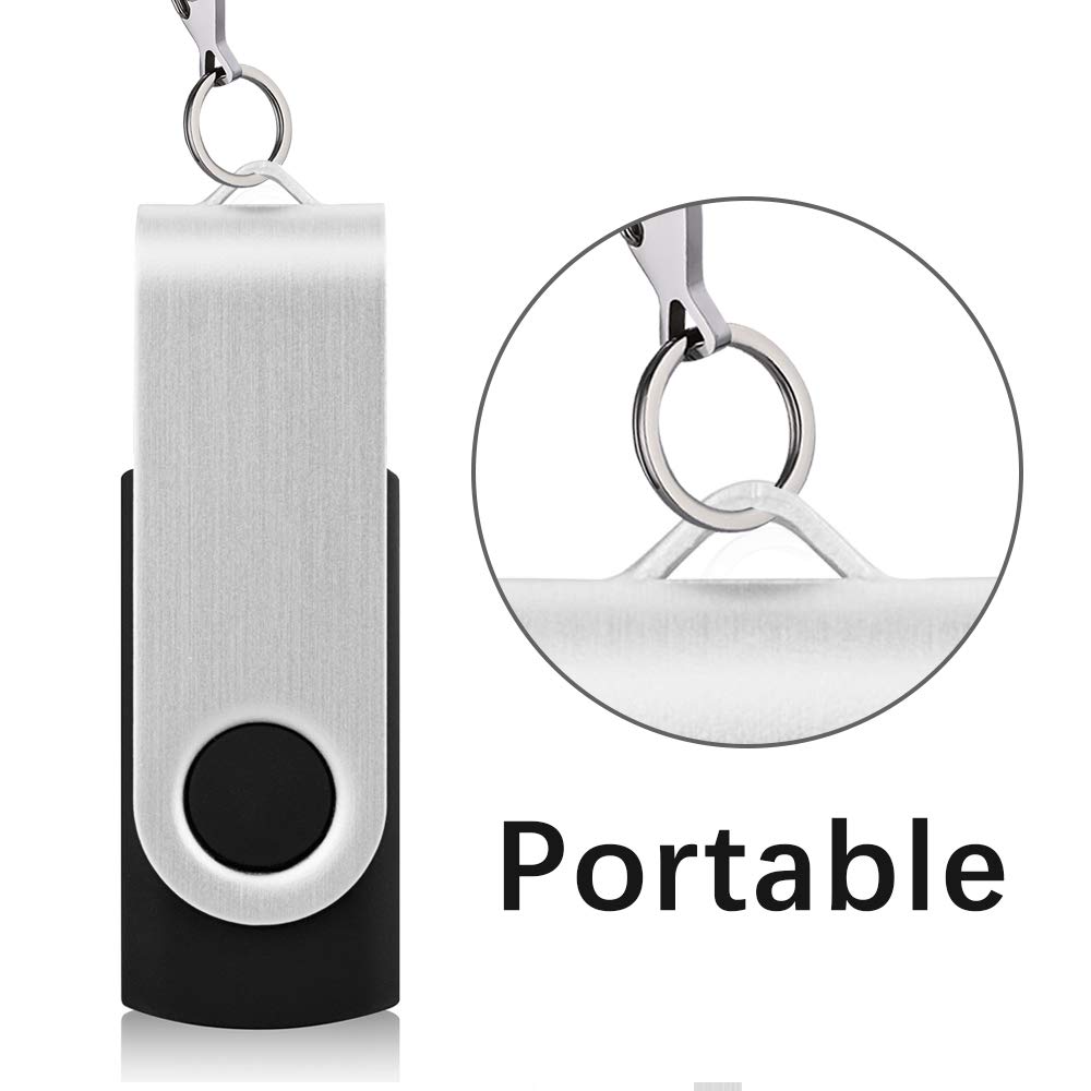 16GB Flash Drive 10 Pack USB Flash Drive 16 gb KEXIN Thumb Drive Memory Stick Zip Drive USB 2.0, 5 Colors (Black, Blue, Green, White, Red)