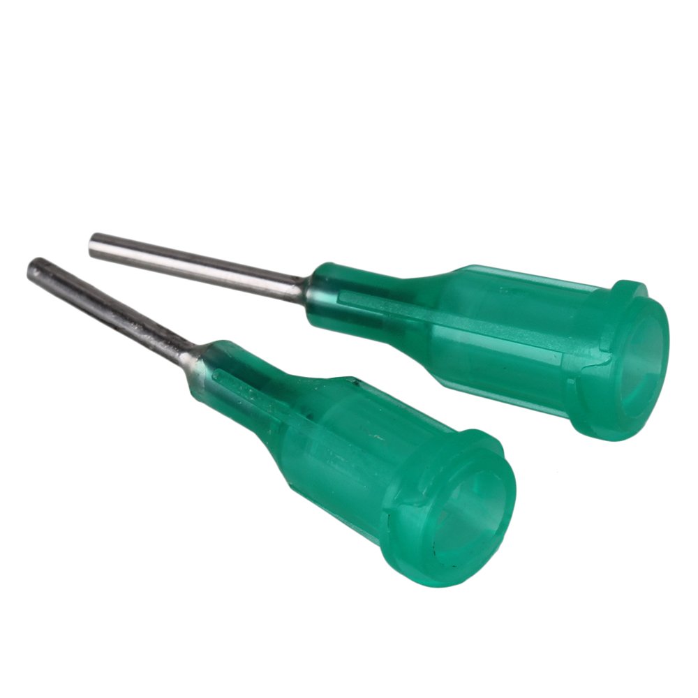 100pcs 18 Gauge 1/2" Green Blunt Dispensing Needles Syringe Needle Green