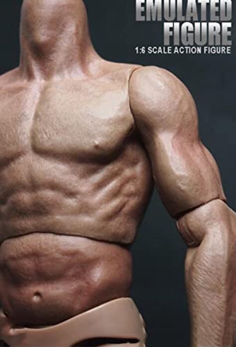 12'' Muscular Body,Male Flexible Action Figure Body Doll for 1:6 Scale Head Sculpt Carved
