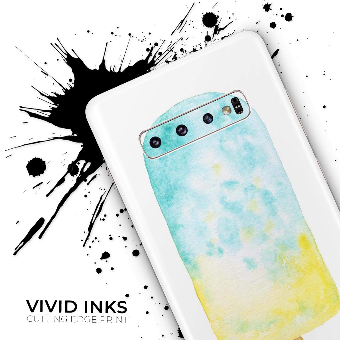 DesignSkinz Summer Mode Ice Cream v9 Protective Vinyl Decal Wrap Skin Cover Compatible with The Samsung Galaxy S20 (Screen Trim & Back Glass Skin)