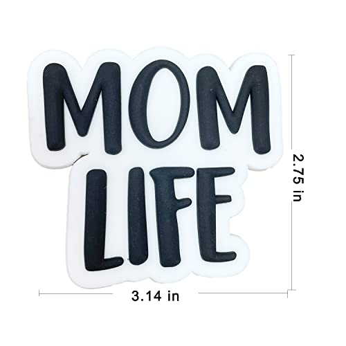 3PCS Bag Charms Compatible with Bogg Bags,Large Size Bag Insert Bag Accessories Compatible with Simply Southern Totes Charm Accessories for Beach Totes (Mom Life)