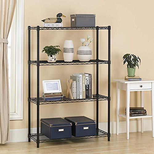 14x36x54 Inch 4-Shelf Storage Shelves Heavy Duty Shelving Unit for Kitchen Metal Shelves Garage Organizer Wire Rack Shelving Storage Unit Shelf Adjustable Utility NSF Certification Commercial