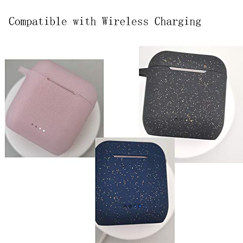HARBORY Premium Silicone Case for TOZO T6,Cute Glitter Color,Professional Protective Tozo T6 Case Cover Accessary. (Glitter Midnightblue)