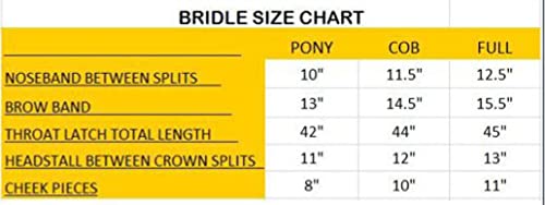 Black Leather Horse Bridle - Plain Hunter Bridle for Horses - COB Size