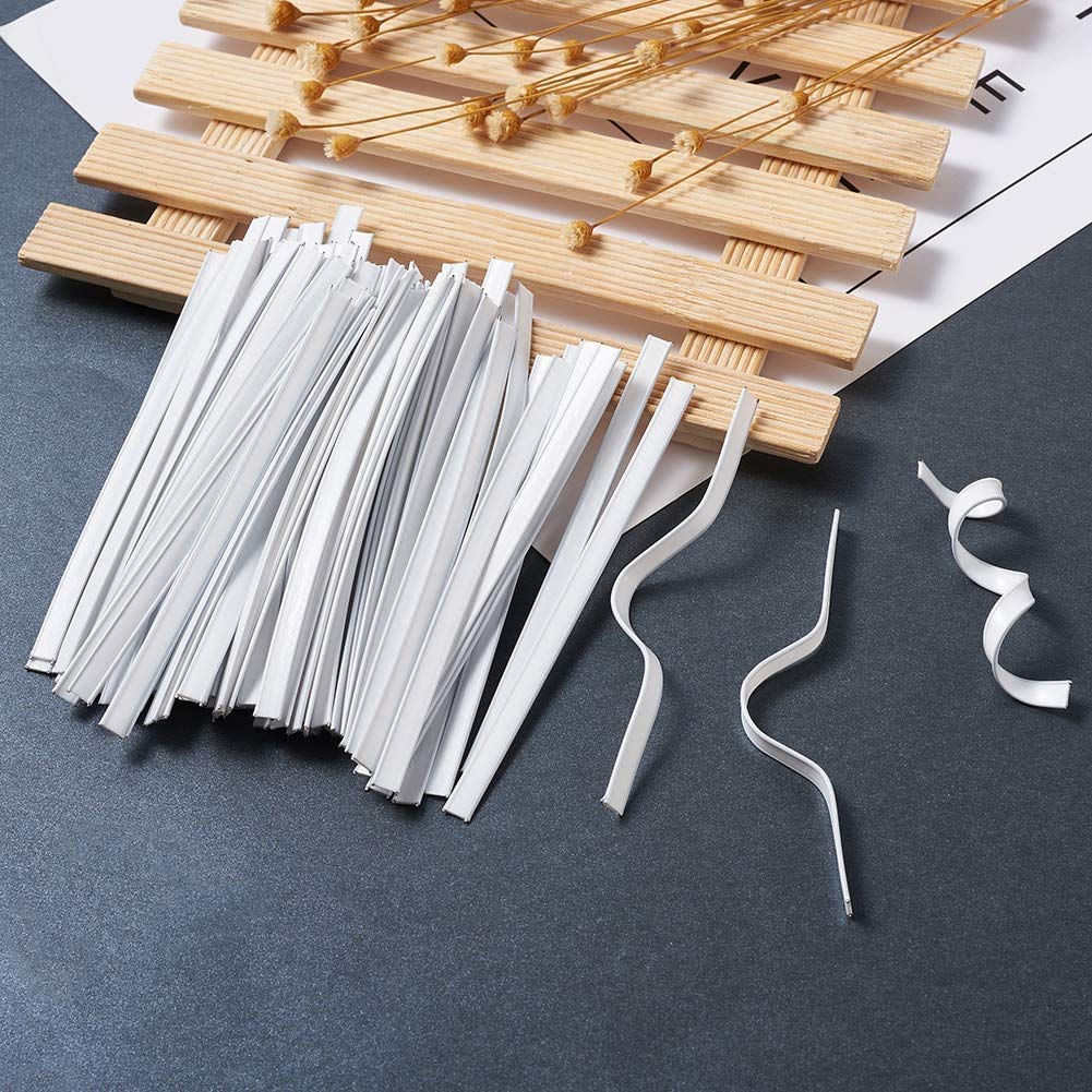 100 PCS Plastic Nose Bridge Wire for Face DIY Making, Washable Double Wire Nose Bridge Strips, 10CM Flat Nose Wire Clips Adjustable Plastic Pieces Strips Straps for Face DIY Making