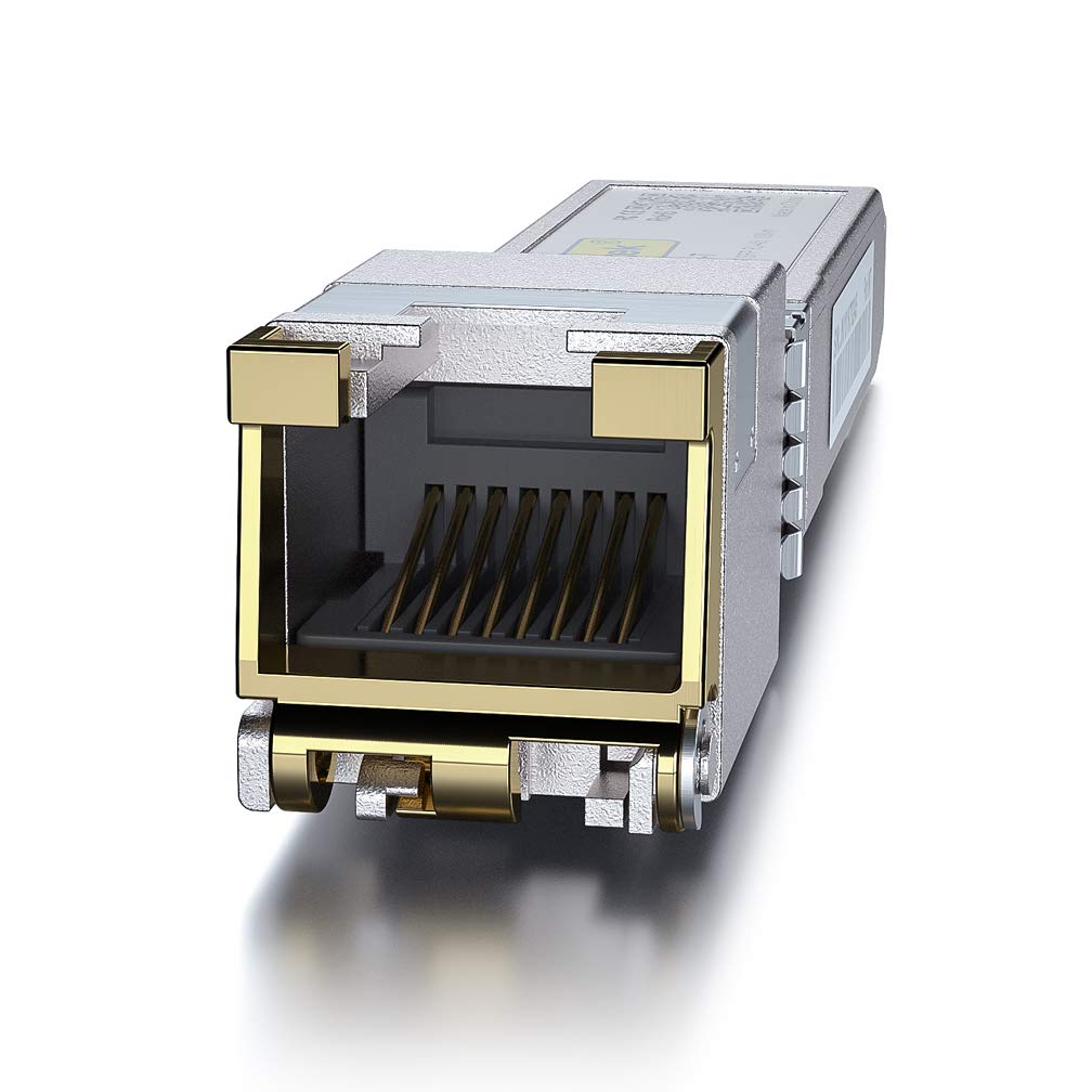 10Gtek ๐ญ๐ฌ๐๐๐ฎ๐๐ฒ-๐ง SFP+ to RJ-45 Transceiver, 10Gbe SFP+ Copper Ethernet CAT6a Module, up to 30m, for Cisco SFP-10G-T-S, Ubiquiti UniFi UF-RJ45-10G, Fortinet, TP-Link TL-SM5310-T and More