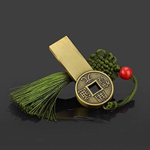 USB 2.0 USB Memory Stick, Chinese Style Thumb Drive, Jump Drive, Pen Drive for PC/laptop/PS4/External Storage Data/Digital Photo/Video Memory (32GB, Silver Ingot)