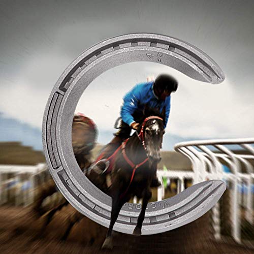 Aluminum Alloy Horseshoe, Horse Riding Tool, Sturdy Horseshoe Accessories, for Horse & Racing(No. 4)