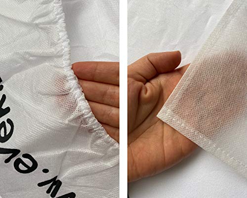 1pcs Protective Airplane Seat Covers for Travel Automotive Seat Cover Plane Protector Cars Taxi Train Public Transit Bus Disposable/Reusable Hygienic (White, 1-Pack)