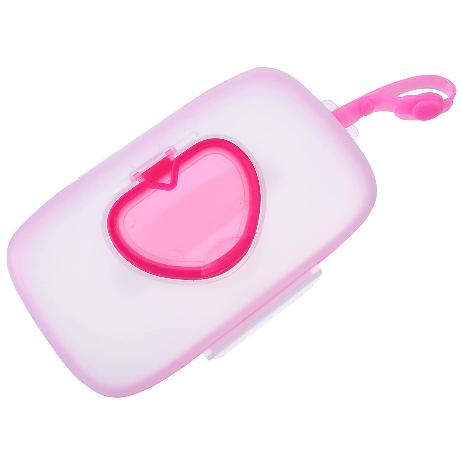 2Pcs On The Go Baby Wipes Dispenser Case Tissue Box Baby Wipe Holder Wipe Container for Outdoor Travel Car Pink