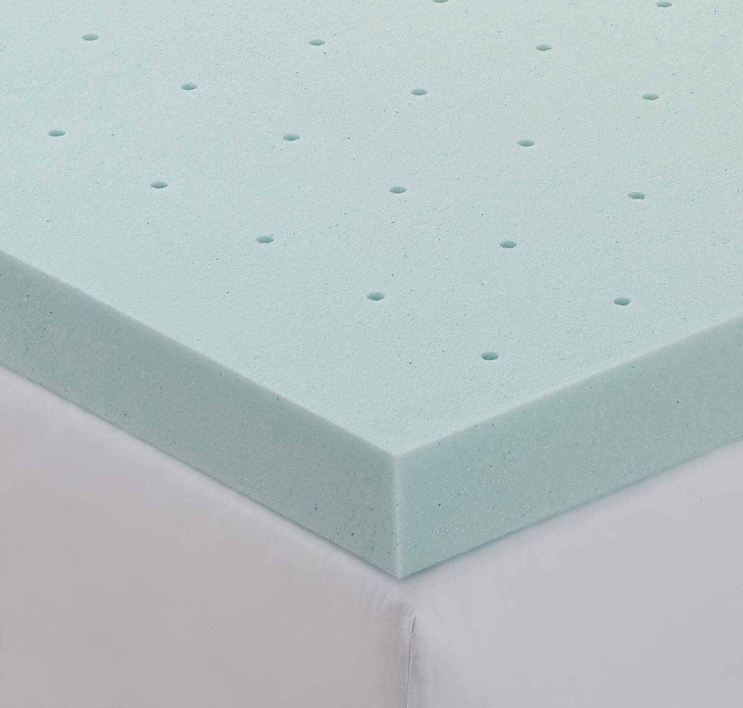 Nestl Mattress Topper, Gel Infused Memory Foam Mattress Topper, Ventilated Design Mattress Pad, 2 Inch, Full Size