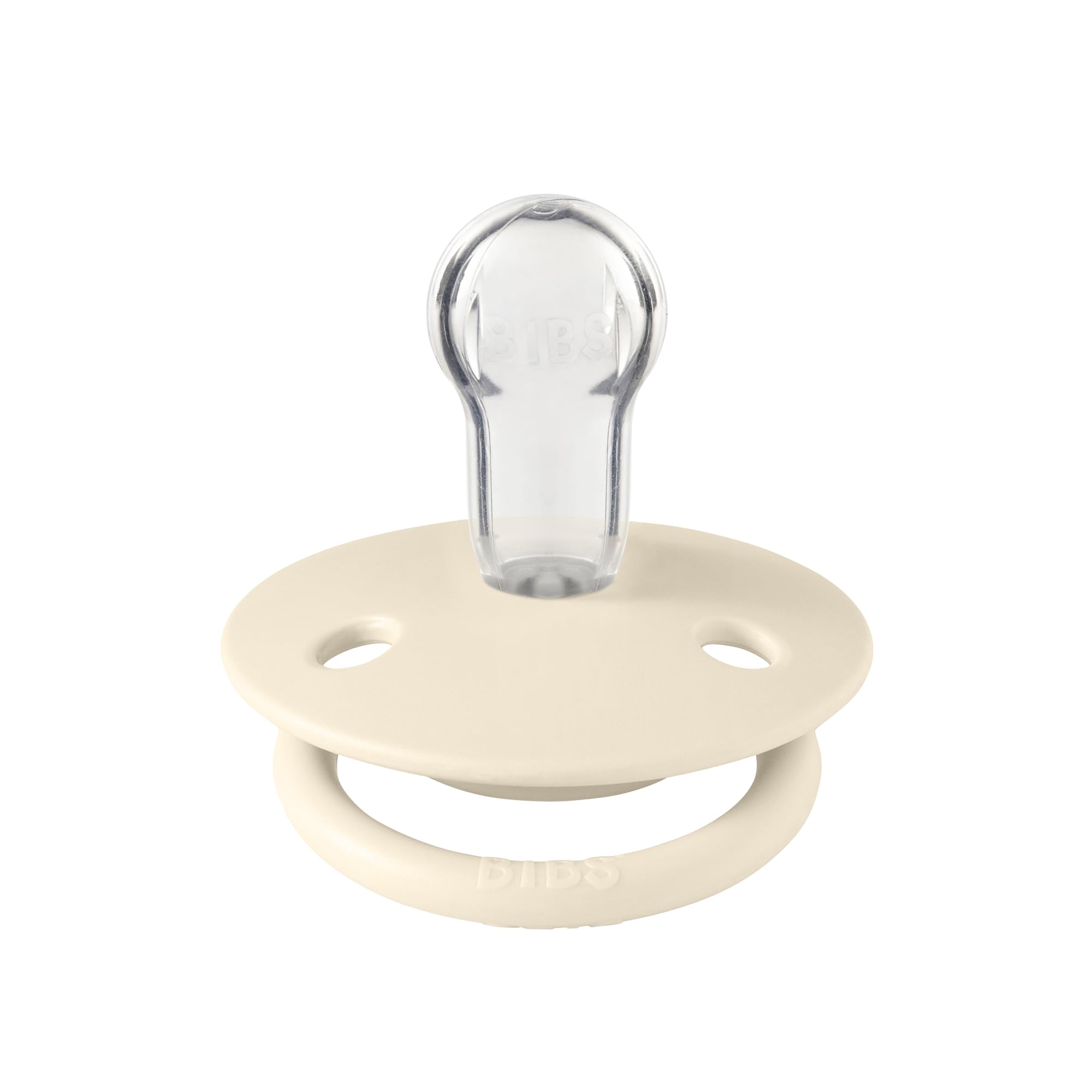 BIBS Pacifiers - De Lux Collection | BPA-Free Baby Pacifier | Made in Denmark | Set of 2 Ivory/Sage Color Premium Soothers | Size One Size