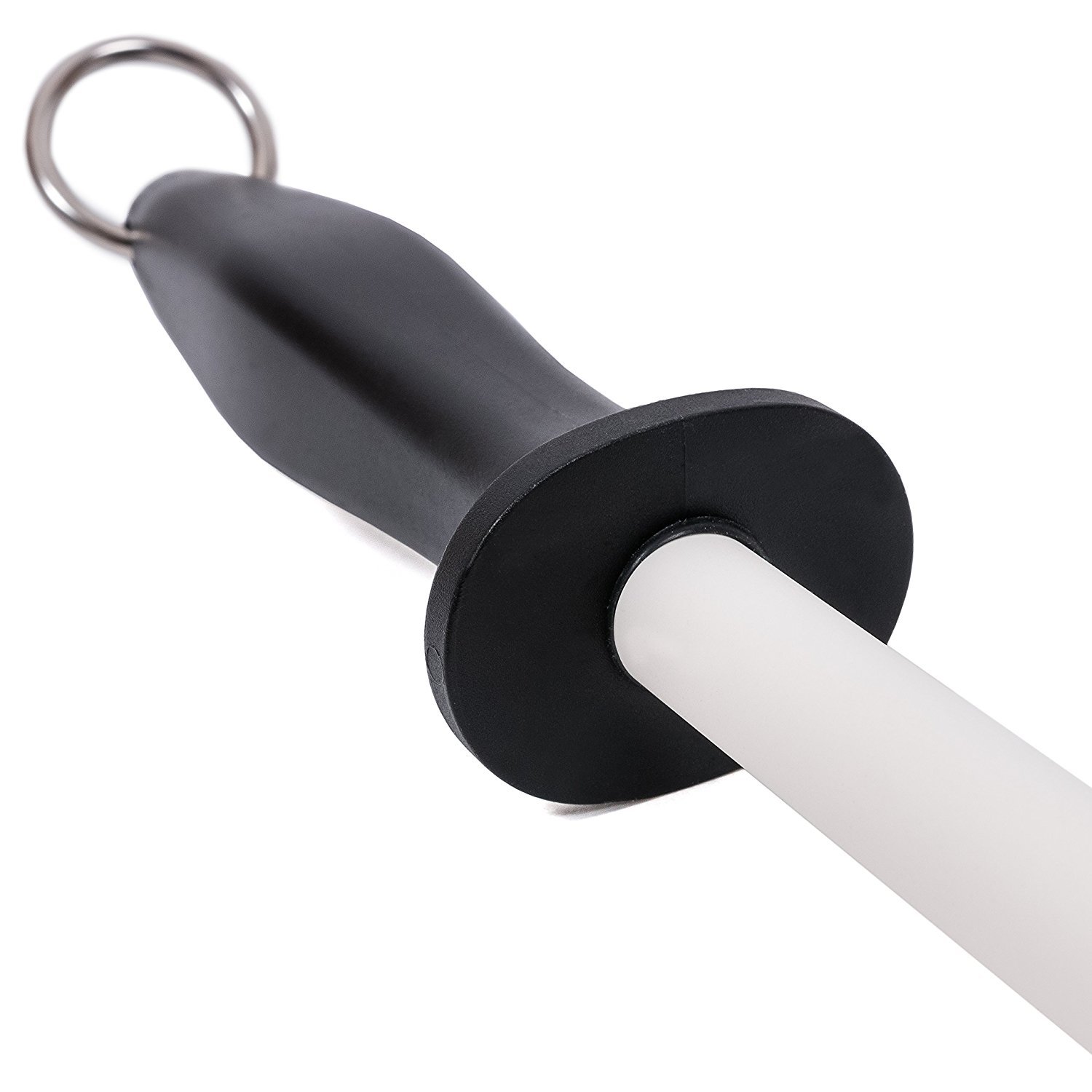 10.75" Ceramic Rod Knife Sharpener Pierre Bonnel, Highly Durable Anti-Breaking Professional Ceramic Honing Rod