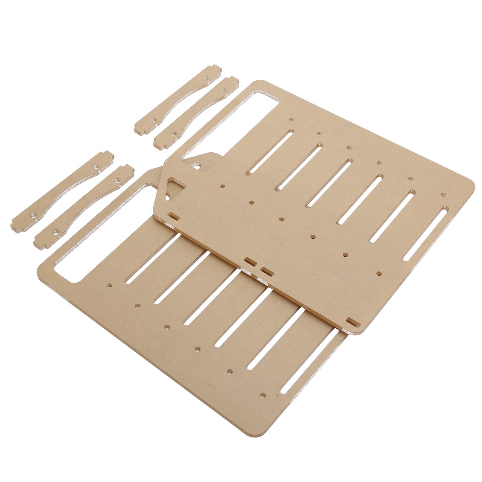 3.5in Hard Drive Bracket, Acrylic Hard Drive Bracket, DIY 3.5in Hard Disk Shelf HDD Transparent Cage, Support Fix Six 3.5 inch Hard Drives and Two 8cm Fans