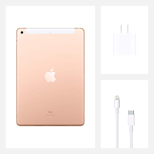 2020 Apple iPad 8th Gen (10.2 inch, Wi-Fi, 128GB) Gold (Renewed)