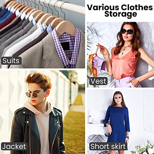18 Pack Garment Bags for Hanging Clothes Travel Bulk Clear Suit Bag with Zipper Lightweight Garment Covers for Men Women (24 x 40 Inch)