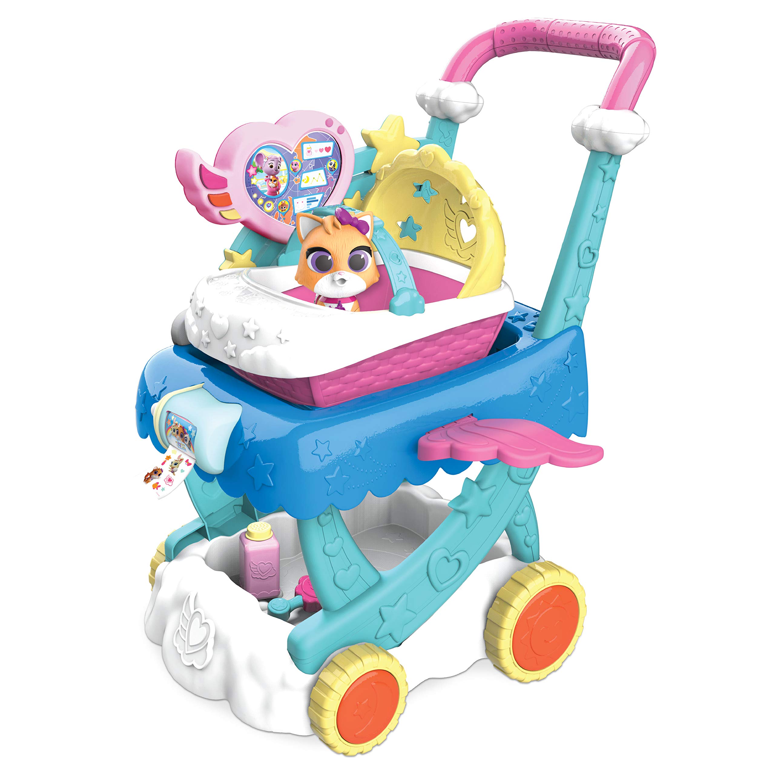 Disney Jr T.O.T.S. 25-inch Nursery Care Stroller, 12 pieces, Officially Licensed Kids Toys for Ages 3 Up by Just Play