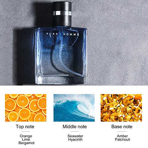 100ml Gulong Eau De Toilette, Deep Sea Extract Plant Essence Elegant Perfume for Men Mens Cologne Men Cologne Perfume Eau De Parfum Spray Men Fragrance Valentine's Day Gifts